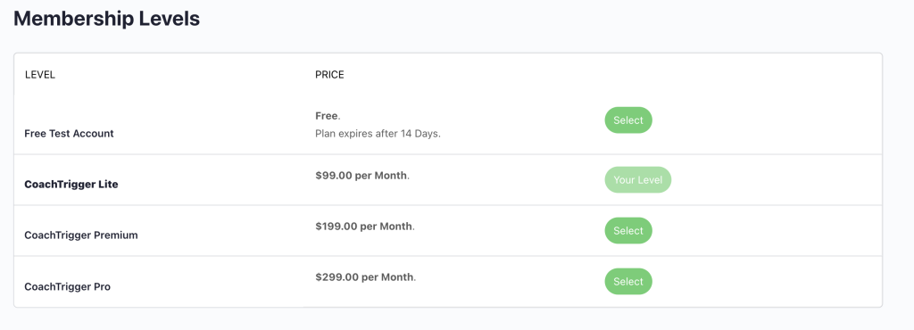 How to Upgrade or Downgrade your Subscription Plan? - CoachTrigger